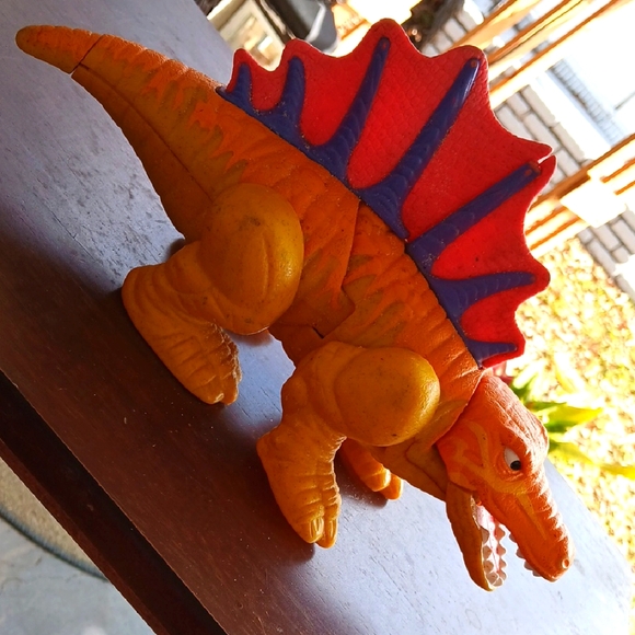 Toys | Vintage Dinosaur Toy With Red And Orange Details Not Tested Sold ...